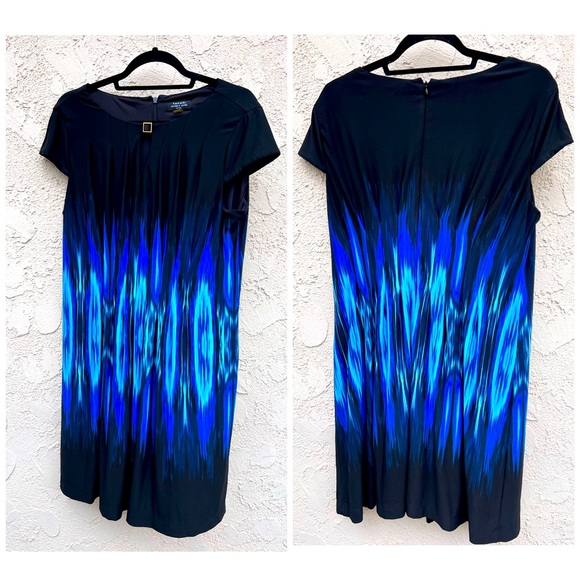 Tahari | Dresses | Tahari 4p Arthur S Levine Animal Watercolor Streaks ...